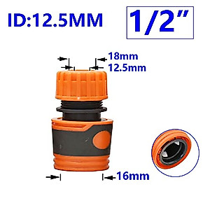 nezih 1 Inch Garden Hose Quick Connector Stopwater Connector Garden Tap Water Coupler Watering Pipe Fitting 1Pcs (Color : F)