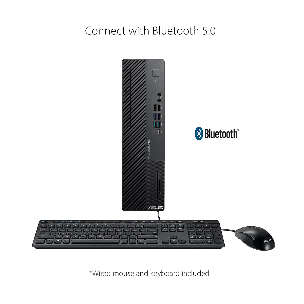ASUS ExpertCenter D700SD Small Form Factor Desktop PC, Intel Core i5-12400, 16GB DDR4 RAM, 512GB PCIe SSD, TPM, Windows 11 Pro, Black, D700SD-XH504