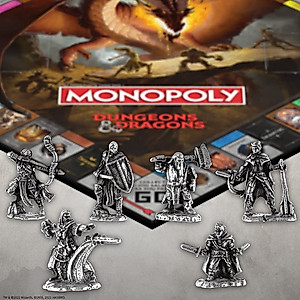 Monopoly Dungeons & Dragons | Collectible Monopoly Featuring Familiar Locations and Iconic Monsters from The D&D Universe, 2-6 Players