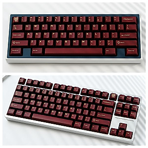 1 one enjoy 114 Keys ABS Custom Keycaps Set, Double Shot Keycaps, Suitable for Cherry MX Mechanical Gaming Keyboard, Without PAD Area