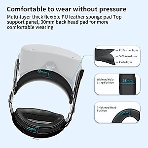 Head Strap for Oculus Quest 2, Meta Quest 2 Accessories Compatible with Quest 2, Replacement for Oculus Quest 2 Elite Strap,Adjustable Oculus Quest 2 Head Strap with Enhanced Support