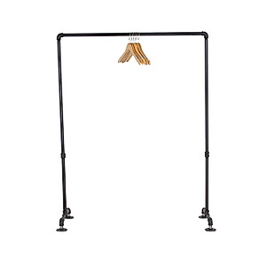 Industrial Pipe Clothing Garment Rack by William Robert's Vintage