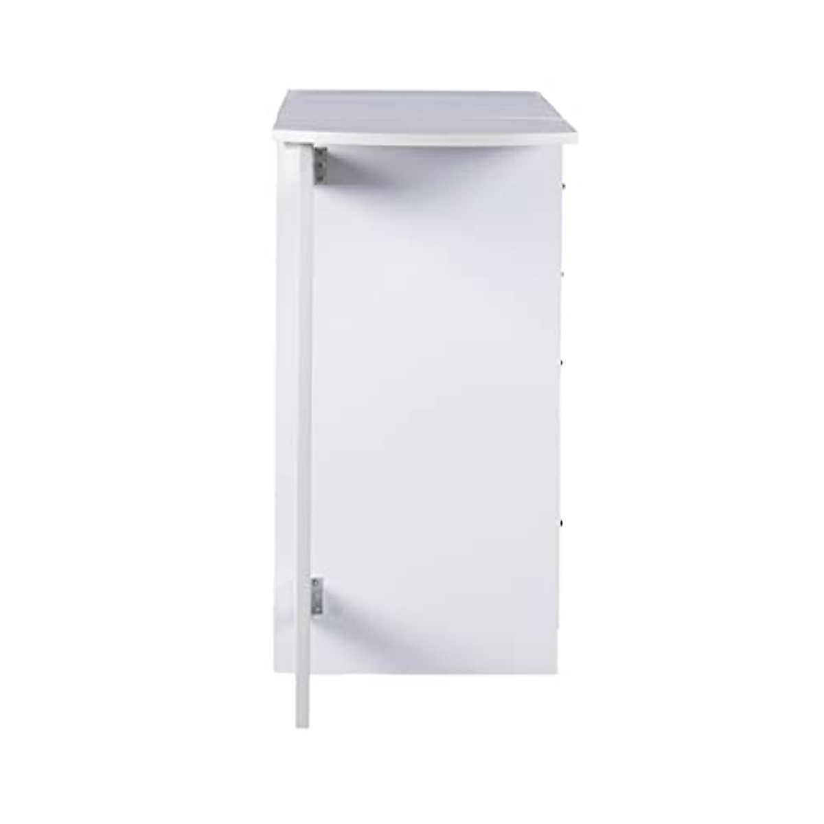 SEI Furniture Fold-Out Organizer Convertible Desktop Craft Desk, White