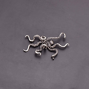 Paialco 925 Sterling Silver Octopus Ear Cuff Earrings