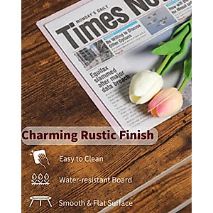 WEENFON Narrow Console Table, 39.4”Long Sofa Table, 3 Tier Entryway Table, Living Room Tables,Rustic Entrance Table for Hallway, Corridor,Kitchen, stairwell,Steel Frame, Rustic Brown