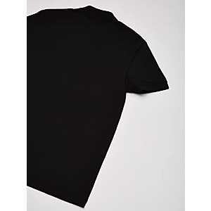 Lacoste Men's Short Sleeve Pima Jersey Interlock Regular Fit Polo, Black, X-Large