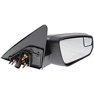Kool Vue Driver & Passenger Side Power Mirrors for Ford Mustang 2011-2012 With Spotter Glass with 2 Caps