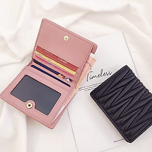 LAORENTOU Cowh Leather Wallet for Women RFID Blocking Wallet Clutch Purses Small Wallets Credit Card Holder Phone Wallet