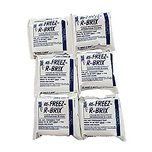San Jamar B6180 EZ-Chill Refreezable Ice Pack - 6 / PK