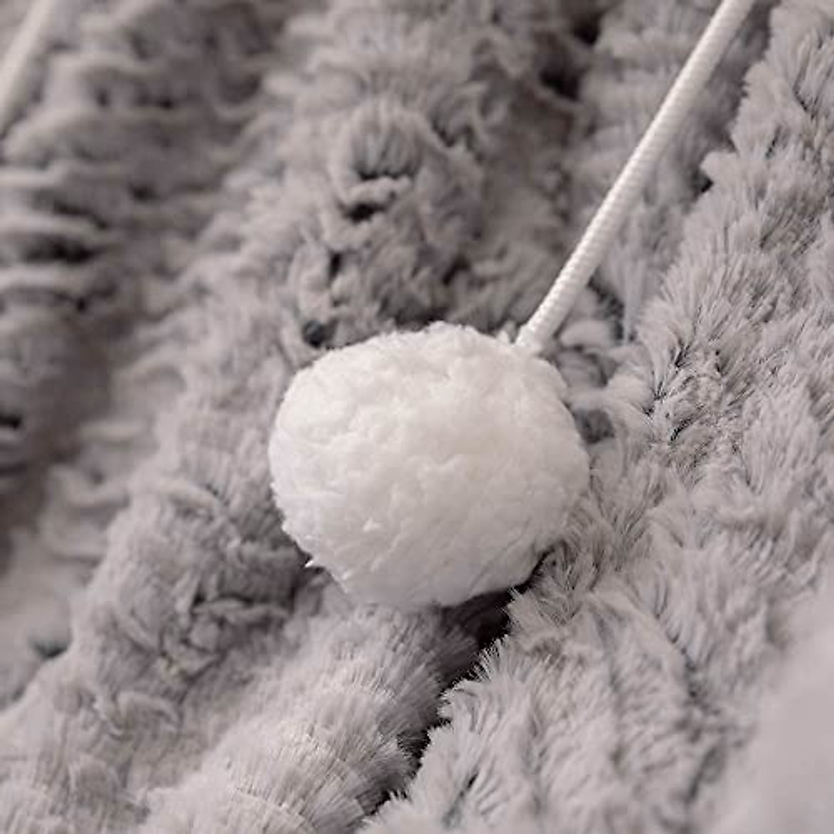 Vangao Wearable Blanket Hooded Throw Blanket Striped Fluffy Heavy Duty for Couch Chair Bed Sofa Oversized Hoodie Soft Winter Blanket Sherpa Reverse Cozy Xmas Decorations 50x70 Inch Brindle