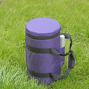 GREALY Handle Clear Quartz Crystal Singing Bowl Purple Colored Carry Case Bag Used for Handle Crystal Singing Bowl (Size : 8 inch)