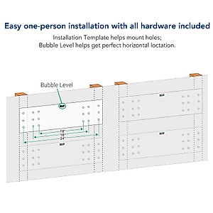 FLEXIMOUNTS 2-Pack 2x6ft Garage Shelving 24-inch-by-72-inch Wall Shelf Garage Storage Rack Floating Shelves, Black