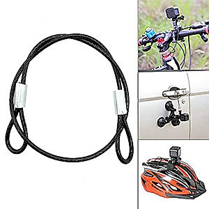 20 Pack Safety Stainless Steel Tethers,2 Color Coated Security Tether Lanyard Kit Cable Wire Compatible with Gopro Hero All Editions,Action Camera Series Devices and Other Applicable Equipment