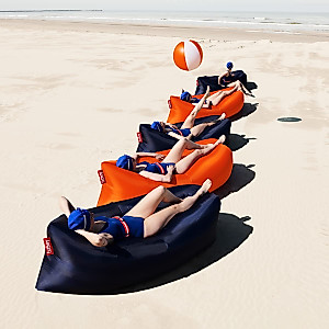 Fatboy Lamzac The Original Version 3 Inflatable Lounger with Carry Bag, Tulip Orange