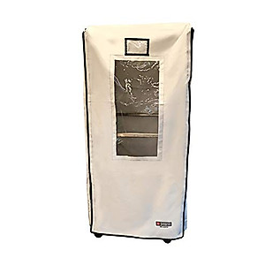 SHOPCraft Heavy Duty Bakery Double Rack Covers, Commercial Standard Rack Cover with Zipper or Velro Closure (Zipper)