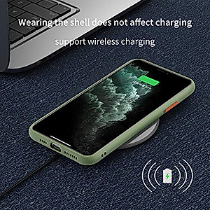 PIGLULOO iPhone 11 Pro Max Case Skin Texture case for iPhone 11 Pro Max Model Green