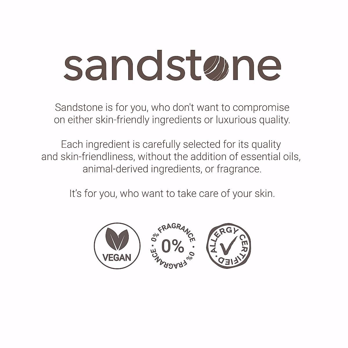 Sandstone Scandinavia Hypoallergenic Mascara Sensitive Eyes - Smudge-Proof, Sweatproof, Lengthening Mascara with Intense Volume - Vegan, Non Toxic Mascara Black