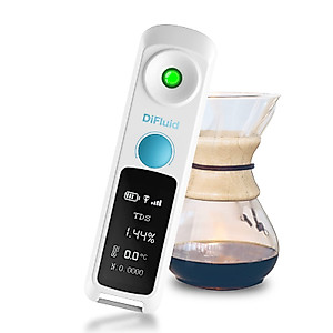 Writiany Digital Coffee TDS Concentration Refractometer, Coffee TDS Concentration Refractometer Digital Brix Refractometer Accuracy ±0.03% TDS Compact