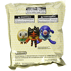 Pokemon Sun and Pokemon Moon Dual Pack - 3 Bonus First Partner Pokemon Figures (Nintendo 3DS) (Renewed)