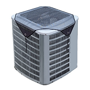 Air Conditioner Covers for Outside Units, Durable Leaf Guard Mesh Ac Cover for Outside Unit All Season Universal Condenser Heat Pump Cover for Outdoor Central AC Defender Set (36" x 36")