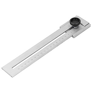 Woodworking Parallel Ruler, Sliding Line Ruler, Clear Scale Mechanical for Measuring Marking Processing (200mm)