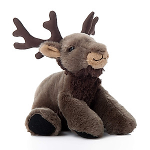 The Petting Zoo Elk Stuffed Animal Plushie, Gifts for Kids, Wild Onez Zoo Animals, Elk Plush Toy 9 Inches