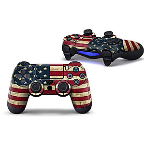 UUShop 4PCS Vinyl Skin Sticker Protector for Sony PlayStation PS4 Controller Joystick Four Styles Combination Kit