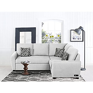 Lifestyle Solutions Convertible Sofa, Ivory
