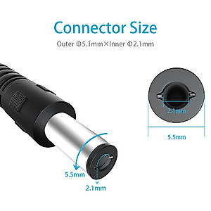 2-Pack DC Power Cable Male to Male Power Adapter DC Extension Cord 5.5mm x 2.1mm,12v DC Power Extension Cable for Security Camera,LED Strip,5v 9v 24v 12 Volt Plug Supply Wire DC5521 Jack Cable 3FT 6FT