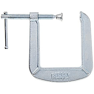 BESSEY CM34DR Drop Forged, C-Clamp, 3-Inch x 4-1/2-Inch, Deep Reach C Clamp