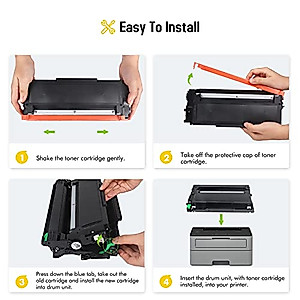 Toner Bank Compatible TN660 TN630 Toner Cartridge Replacement for Brother TN660 TN630 TN 660 630 TN-660 TN-630 HL-L2380DW MFC-L2700DW HL-L2300D HL-L2320D HL-L2340DW L2540DW Printer Ink (Black, 2-Pack)