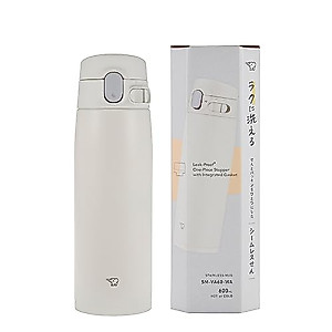 Zojirushi SM-VA60WA Vacuum Bottle 20 Ounce White