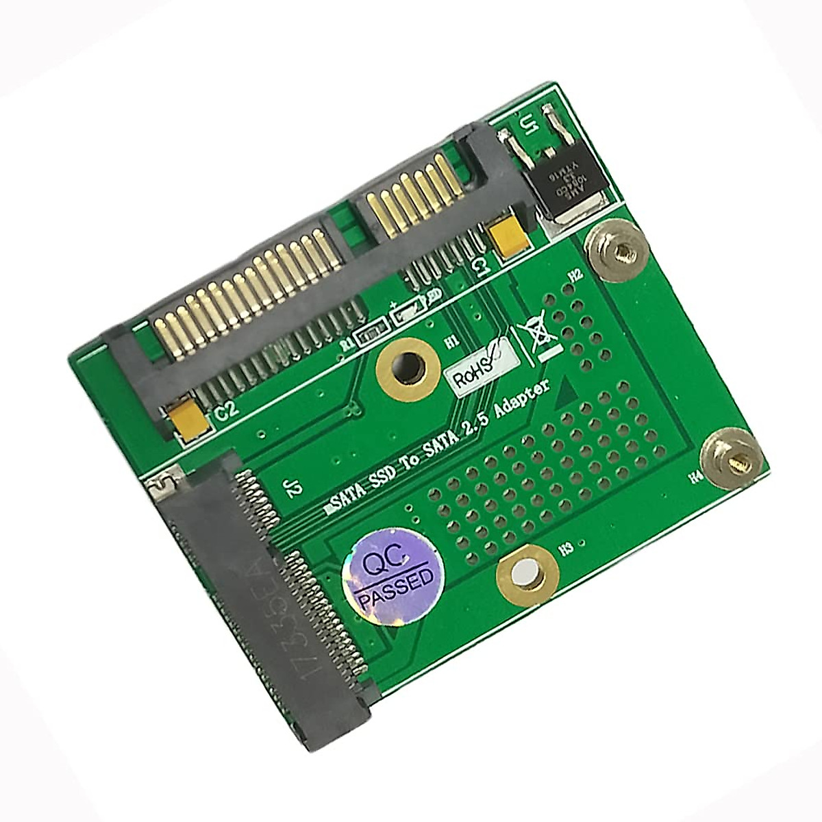 WLGQ mSATA Mini PCIe SSD Solid State Drive to 2.5 Inch SATA Adapter Card