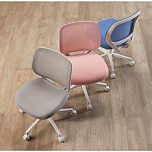 Realspace® Adley Mesh/Fabric Low-Back Task Chair, Gray/White, BIFMA Compliant