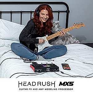 HEADRUSH MX5 - Black - Electric Guitar Multi Effects Pedal with Touch Screen, Expression Pedal, Looper, and Audio Interface