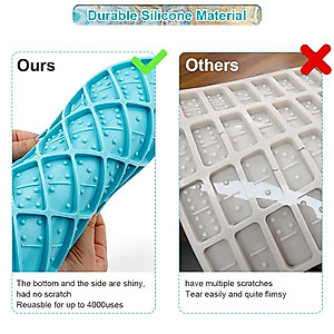 Domino Resin Molds, Domino Molds for Resin Casting, Professional Dominos Molds for Epoxy Resin, Domino Molds Set 28 Cavities, Sturdy Silicone Molds for Domino DIY Pendant Cake Jewelry Making