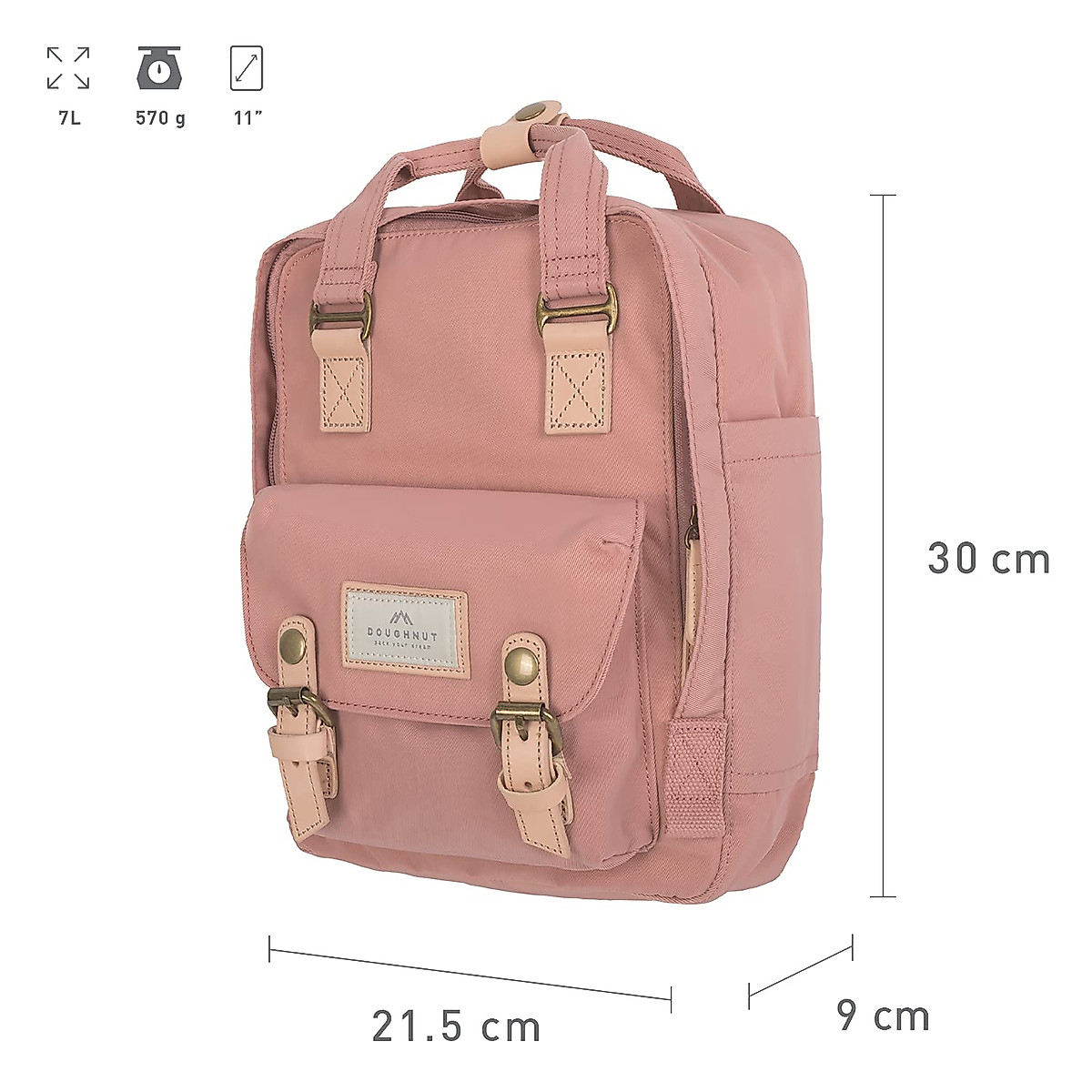 Doughnut Macaroon Mini 7L Travel School Ladies College Girls Lightweight Casual Daypacks Bag Small Backpack