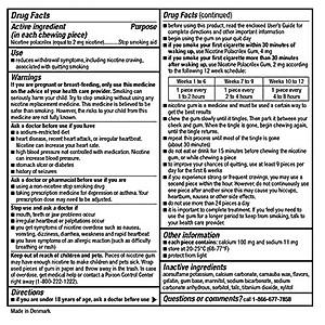 Walgreens Coated Nicotine Gum 2mg, Mint 160 ea