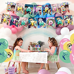 32Pcs Star vs. the Forces of Evil Birthday Party Decorations,Party Supply Set for Kids with 1 Happy Birthday Banner Garland , 13 Cupcake Toppers,18 Balloons for Party Supplies