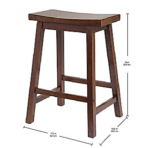 Winsome Satori Counter Stool, 24", Walnut