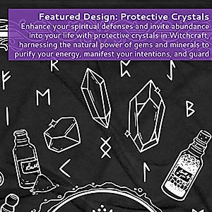 SpellCloth - Protection Magic Blanket, Perfect for Witchy Gifts, Witchy Room Decor, Wiccan Decor, and Witch Stuff Like Witch Bedding, Witch Throw, and Tapestry for Bedroom