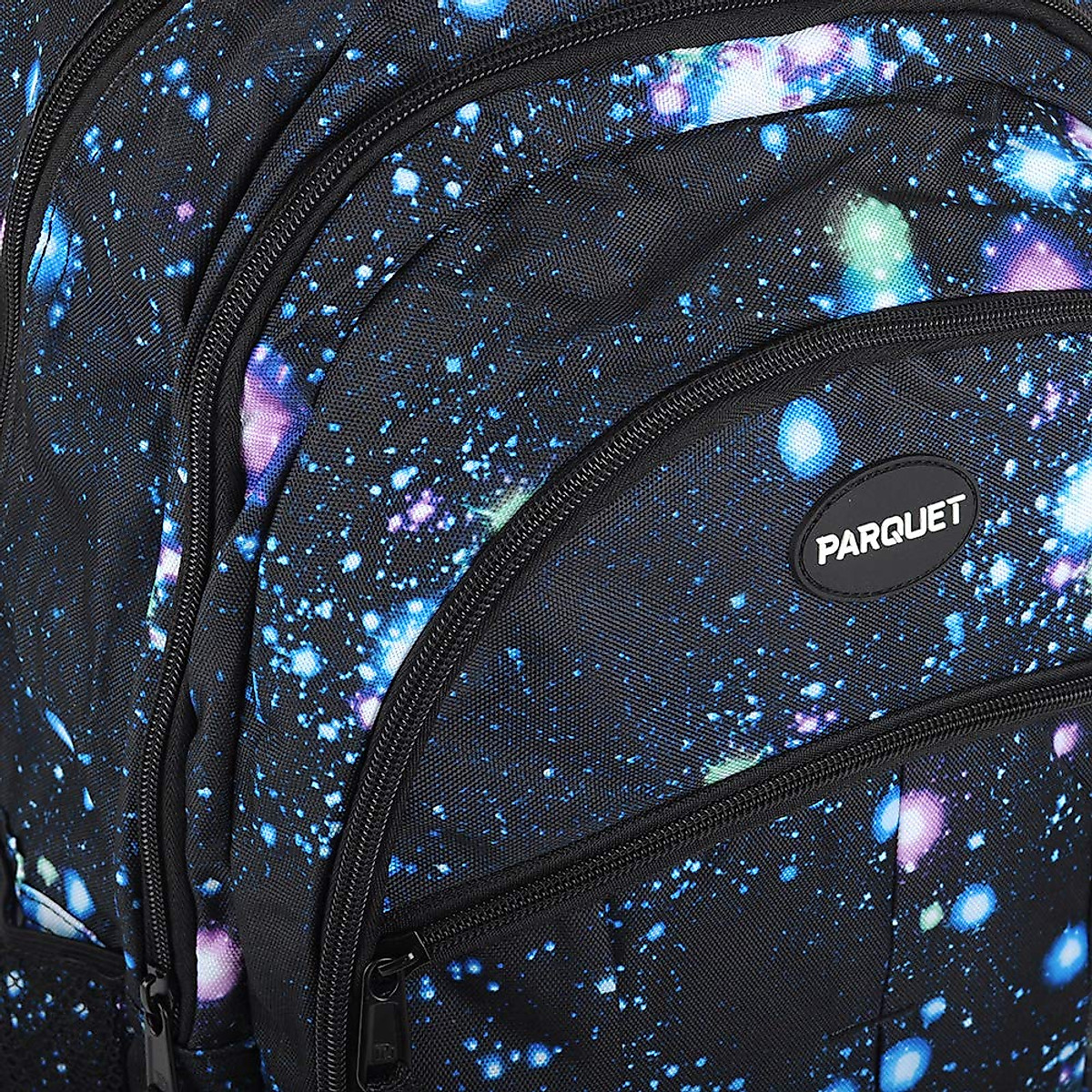 Parquet Novelty School & Travel Backpack For Outdoors, Luggage, Laptops - Adults and Teens Sports Bookbag, Flamingo, (Navy)