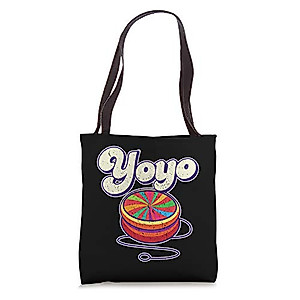 70's Yoyo Colorful Retro Vintage Toy I Awesome Yoyo Tote Bag