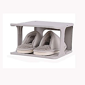 TAZSJG Stackable Shoe Storage Box Space Savers Organizer Household Cloth Standing Shoes Rack Shelf Sneakers Organizers