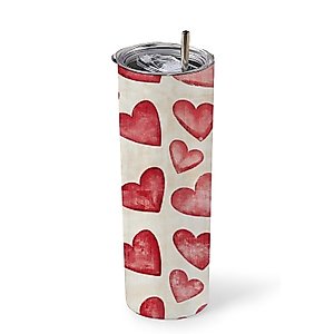 Medpol love kisses valentines insulated tumblers coffee cup Gift，love kisses valentines Drinking Glasses-Tea Cup-Coffee Mug tumbler with lid and straw 20 oz insulated tumbler cups