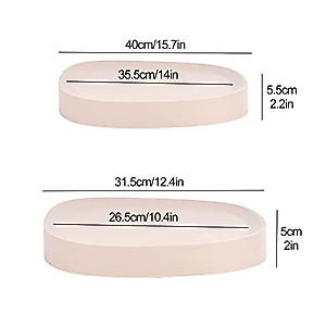 Plant Tray wth 4 Invisible Wheels, Plant Caddy with Wheels Rolling Plant Stand with Wheels 14 Inch Plant Dolly Heavy Duty Large Potted Plant Mover with Casters for Indoor and Outdoor(White Big)