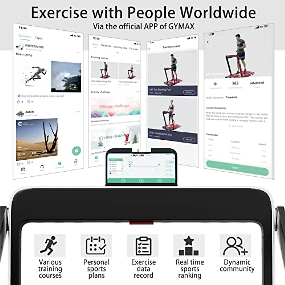 Goplus 2 in 1 Under Desk Treadmill, 2.5HP Superfit Folding Treadmills for Home Office w/Smart APP, Remote Control, LED Display, Bluetooth Speaker, Foldable Walking Jogging Machine (White)