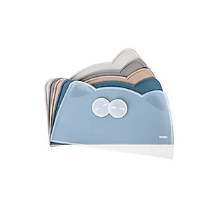 OHMO - 2 Pack Cat Food Can Lids, Small (3 oz) Silicone Can Covers for Pet Food Cans 2.5 oz Cat Food Cans, Dark Blue