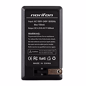 NB-6L Wall Charger for PowerShot SX530 HS, SX610 HS, SX710 HS, SD1200 is, SD1300 is, S120 IXY 10S IXY 30S and More with Foldable Plug