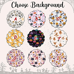 Halloween Basket Tag, Boo Basket Tag, Personalized Halloween Name Tag, Custom Basket Tag, Acrylic Scallop Name Tag, Acrylic Pumpkin Tag